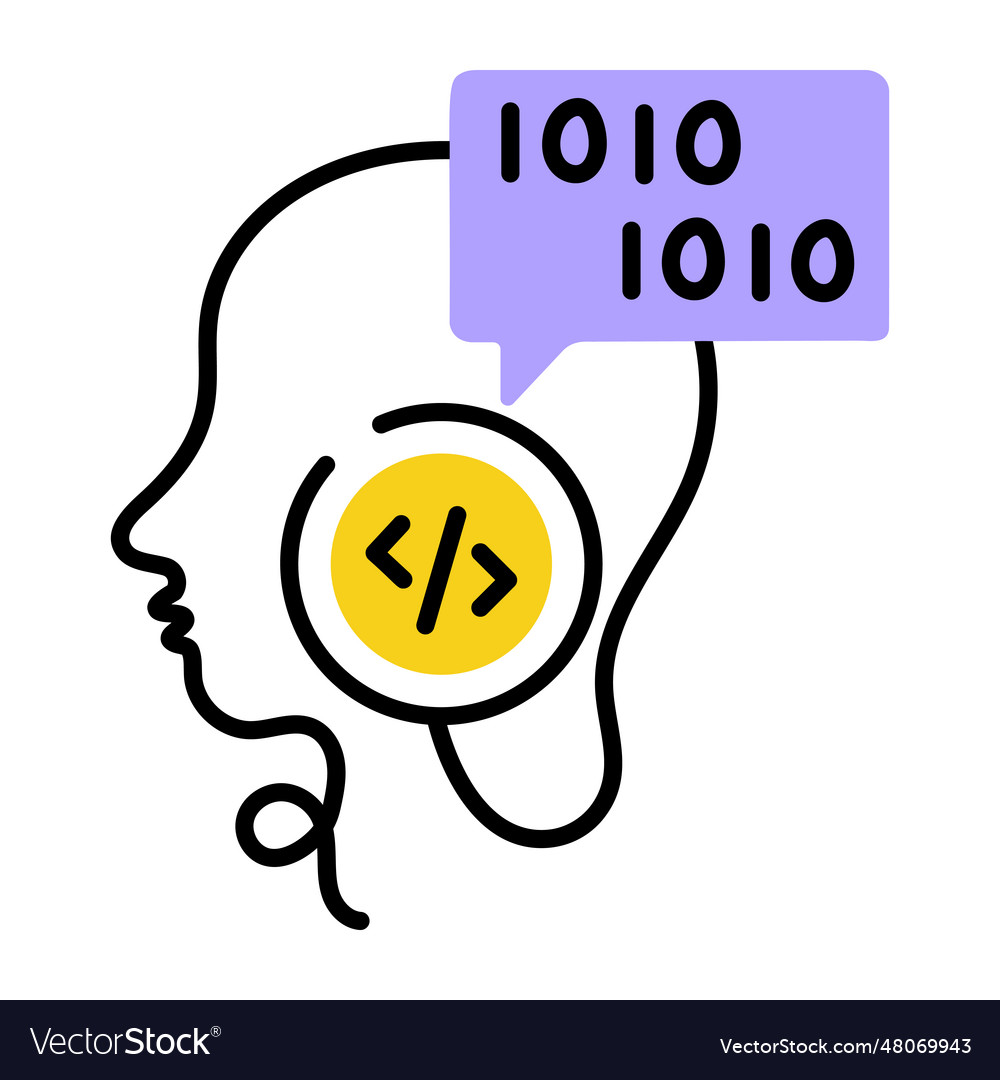 Developer mind Royalty Free Vector Image - VectorStock