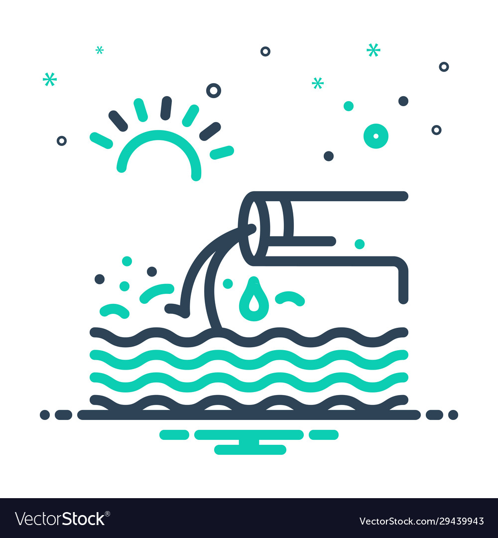 Effluent Royalty Free Vector Image - VectorStock