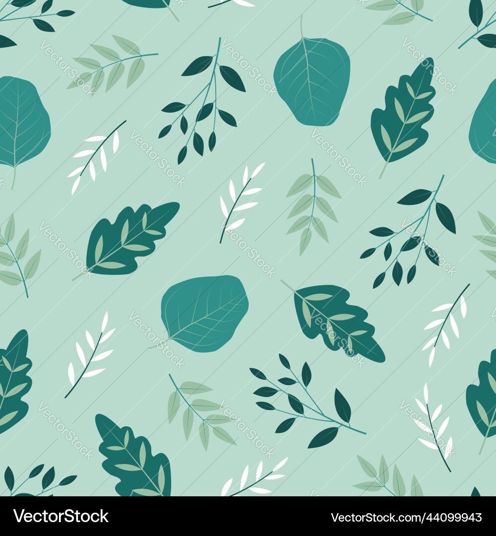 Elegant trendy floral seamless pattern design Vector Image