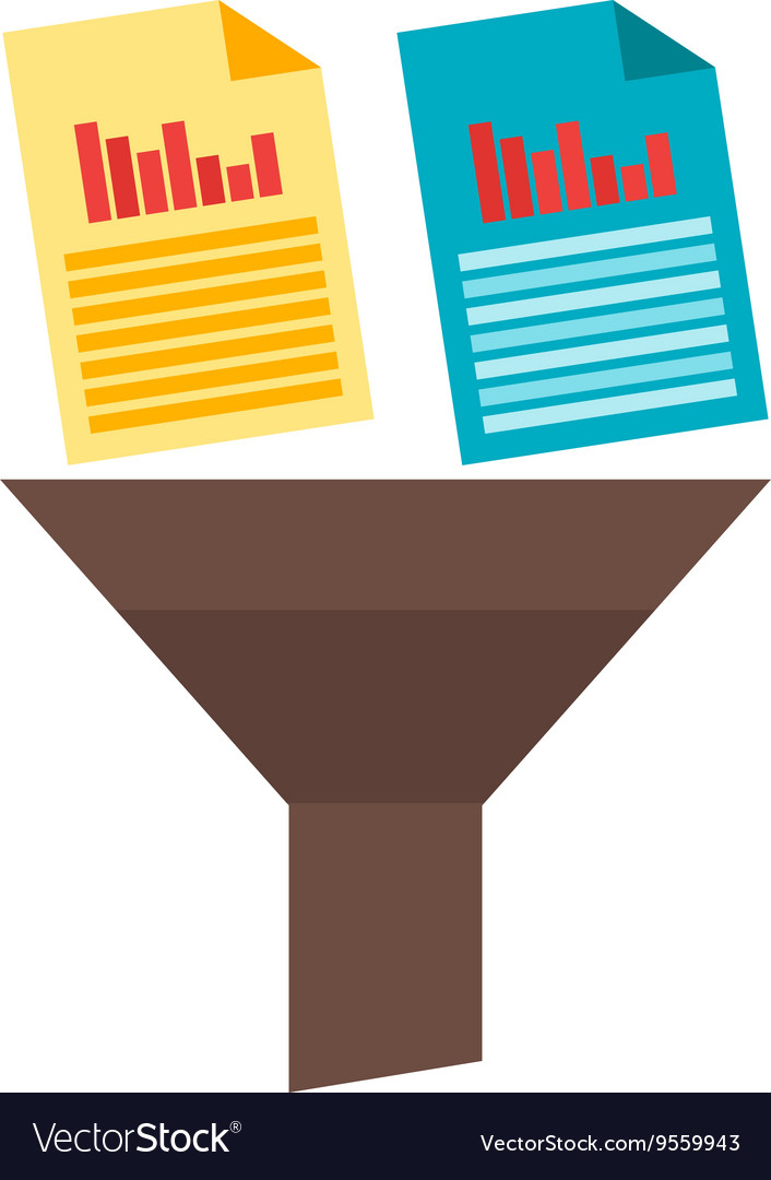 Filter documents Royalty Free Vector Image - VectorStock