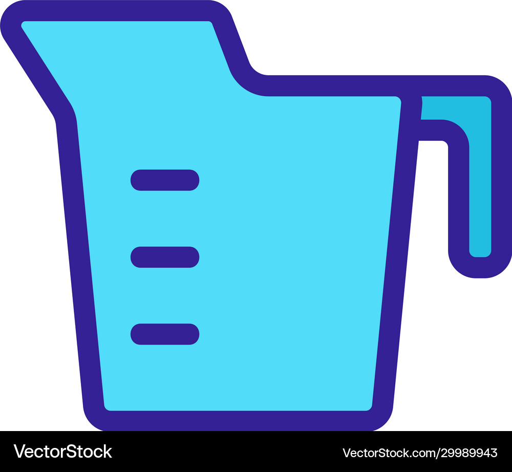 Measuring watering icon isolated contour Vector Image