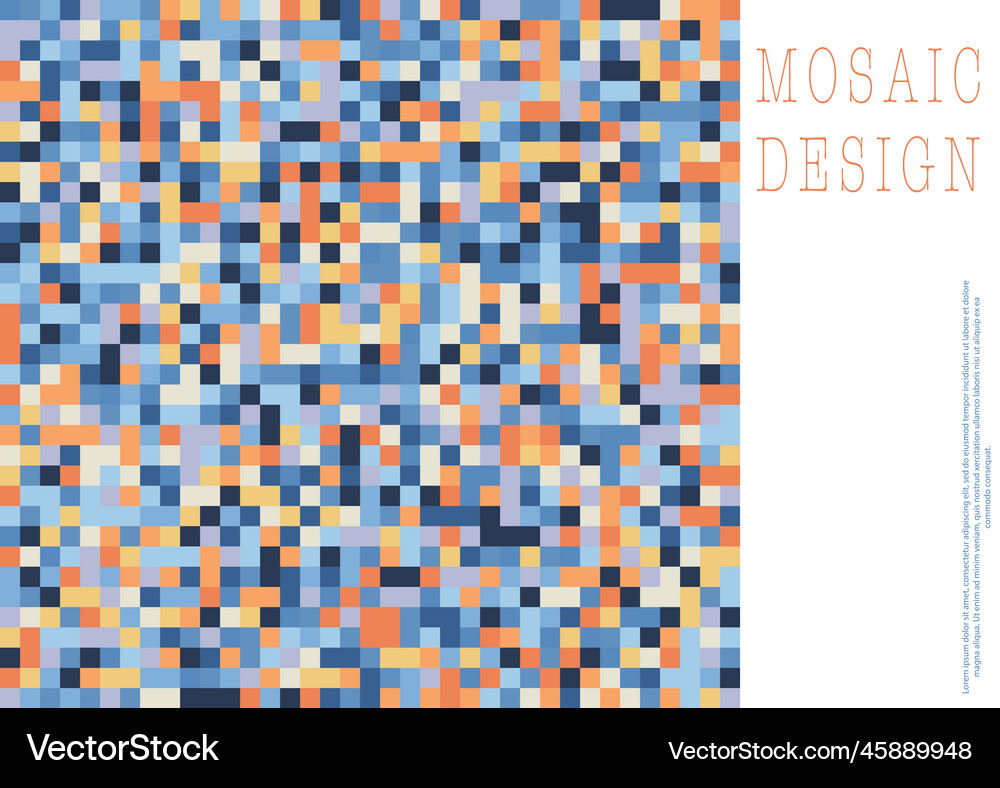 A template of colored pixels for the background Vector Image