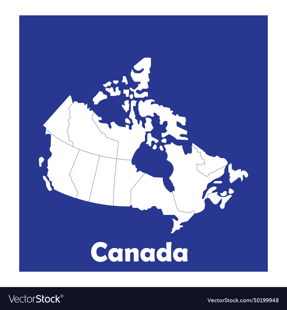 Canada map icon Royalty Free Vector Image - VectorStock Canada map icon Royalty Free Vector Image - VectorStock