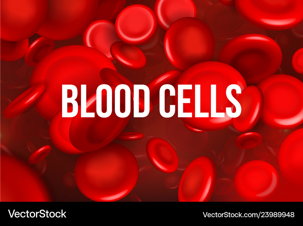 Creative of red blood cells Royalty Free Vector Image