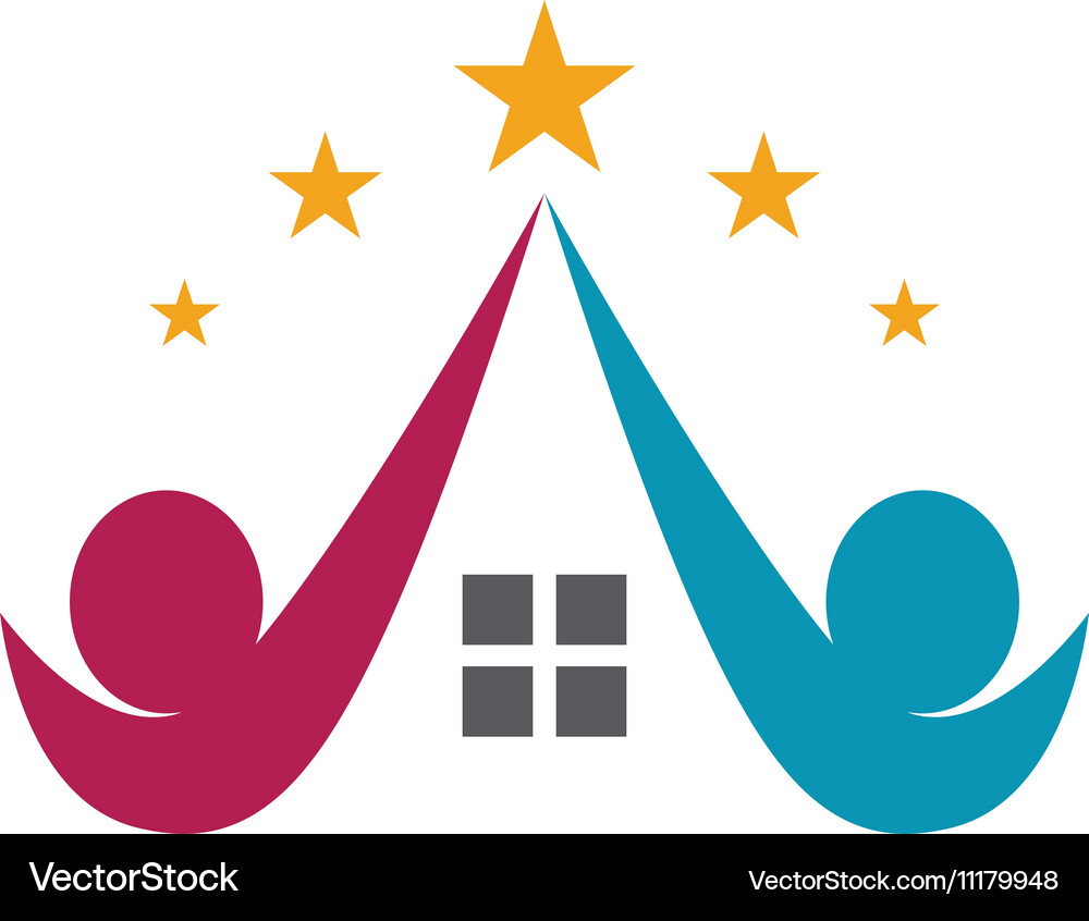 Property logo template Royalty Free Vector Image