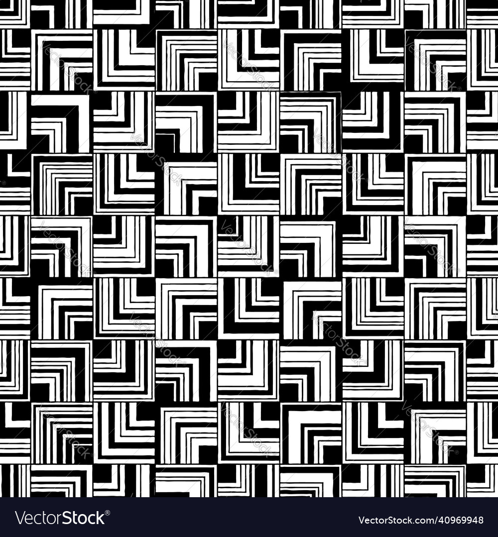Seamless abstract pattern of square angle Vector Image