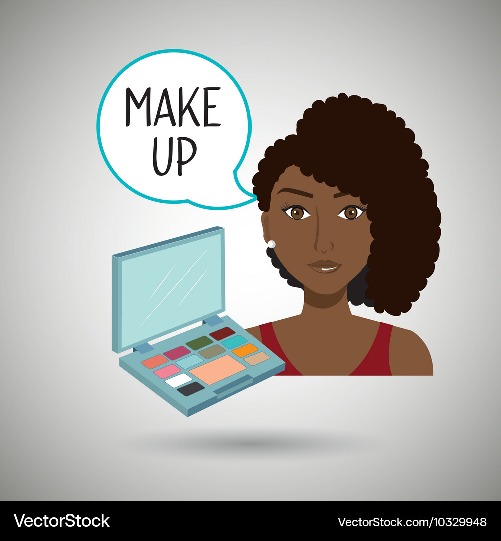 Woman make up cosmetic Royalty Free Vector Image