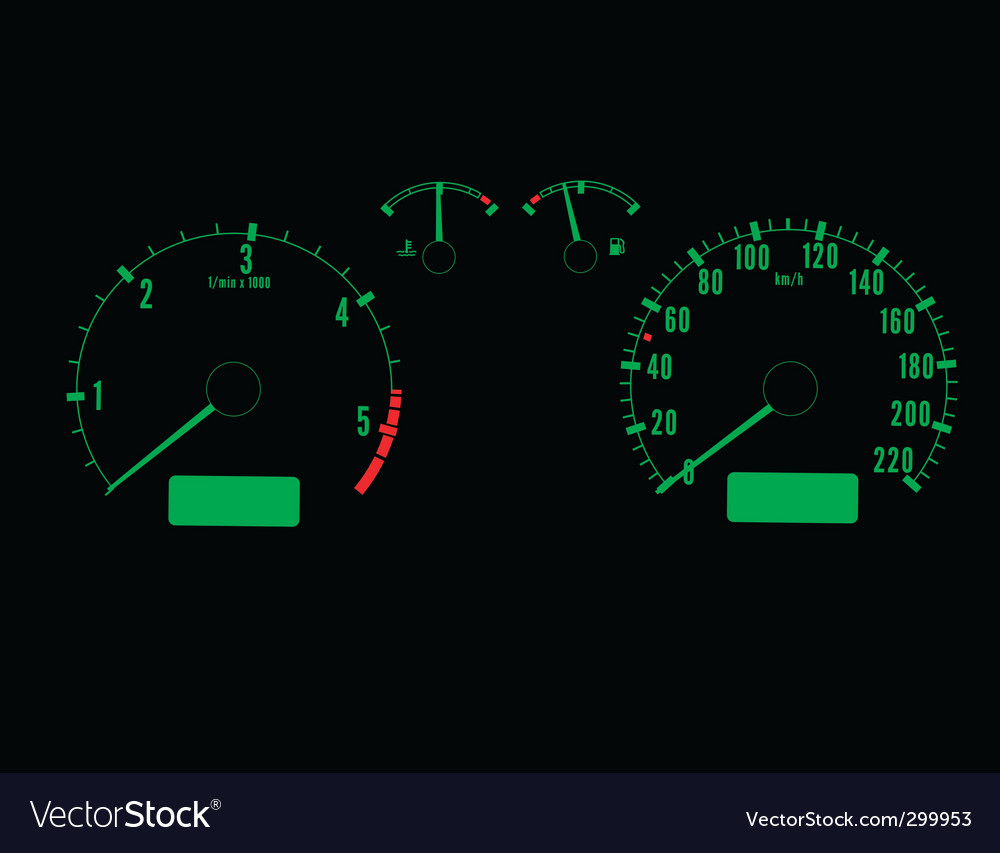 Car speedometer Royalty Free Vector Image - VectorStock