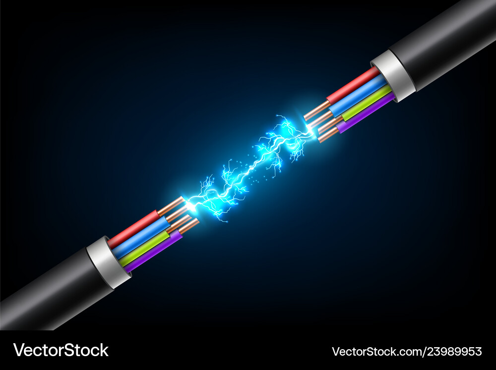 Creative of electric glowing Royalty Free Vector Image