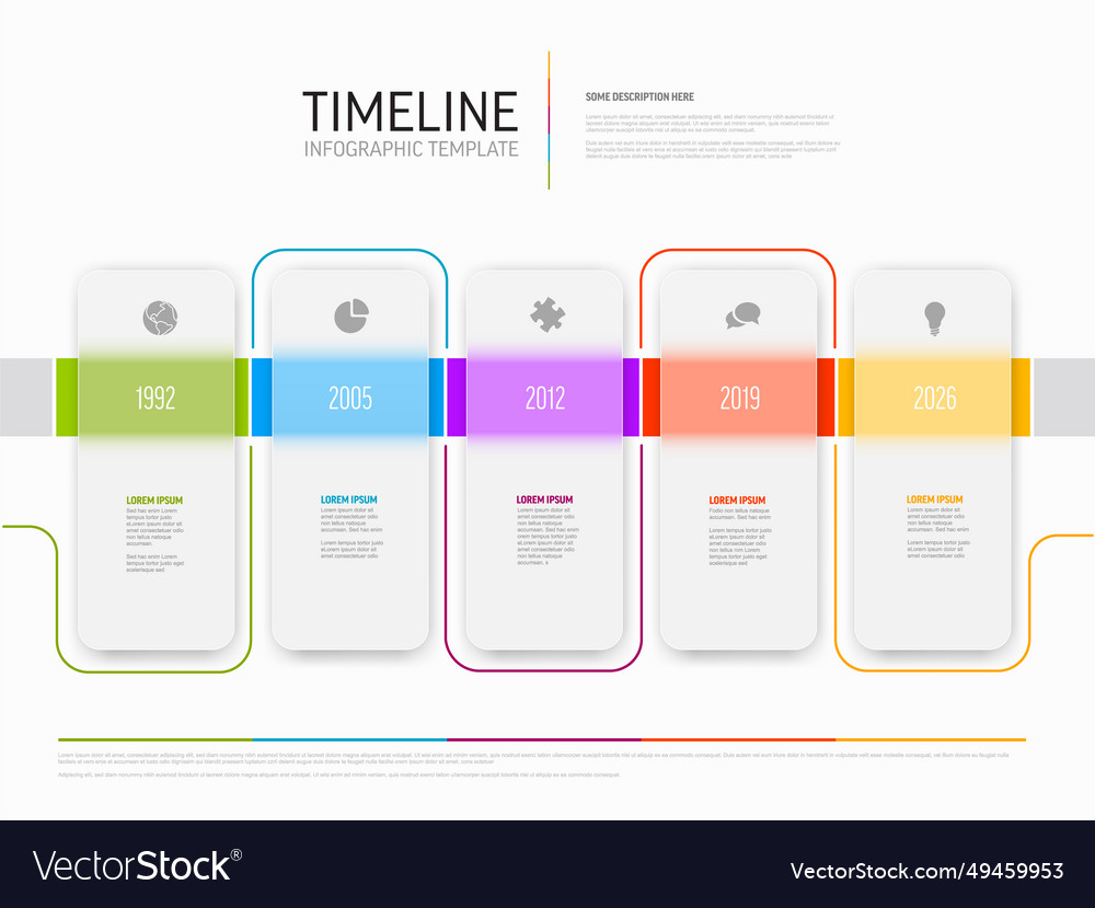 Five semitransparent glassy rounded rectangles Vector Image