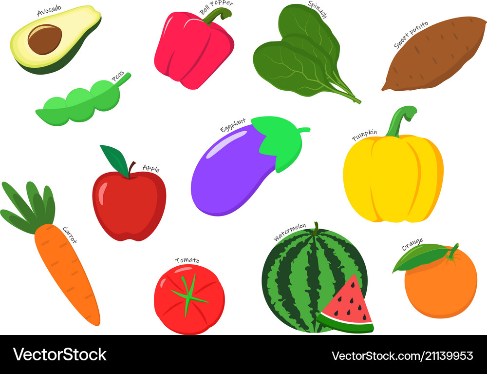 Free Clipart Pictures Of Fruits And Vegetables For Kindergarten ...