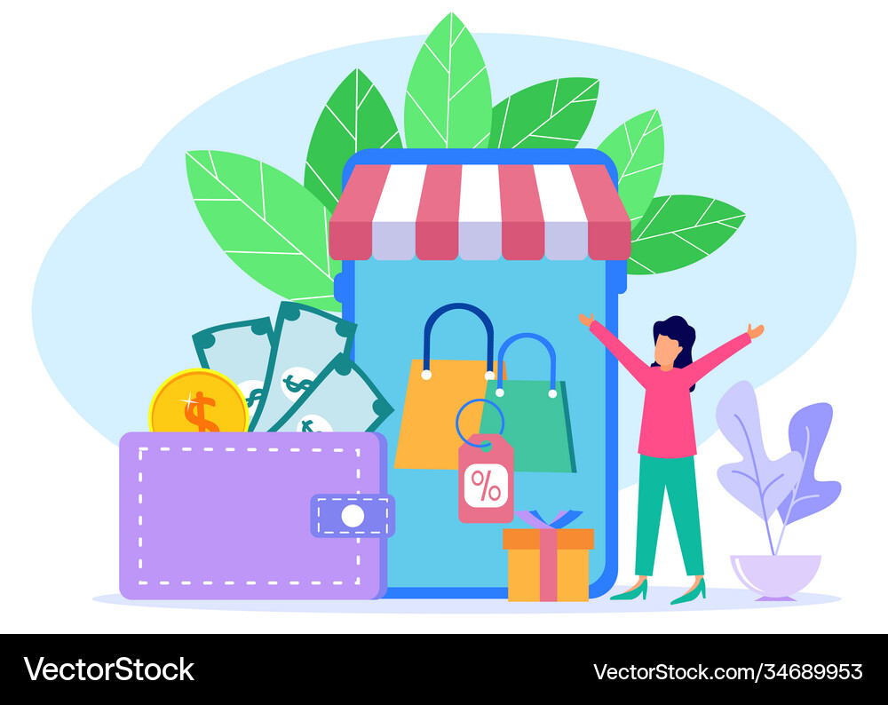 Graphic cartoon character earn point Royalty Free Vector