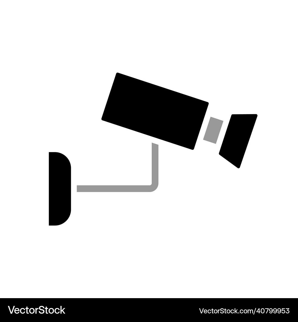 Graphic of cctv icon Royalty Free Vector Image