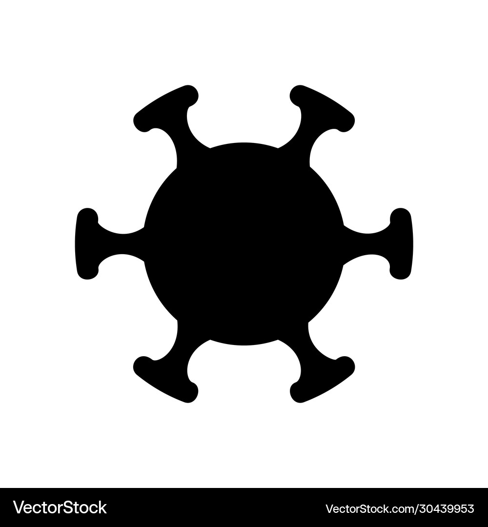 Novel corona virus symbol icon design Royalty Free Vector