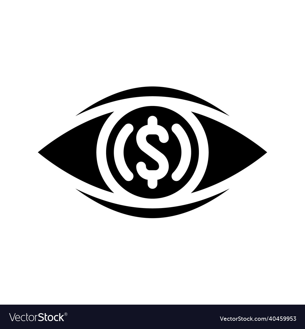Visualization business intelligence glyph icon Vector Image Visualization business intelligence glyph icon Vector Image