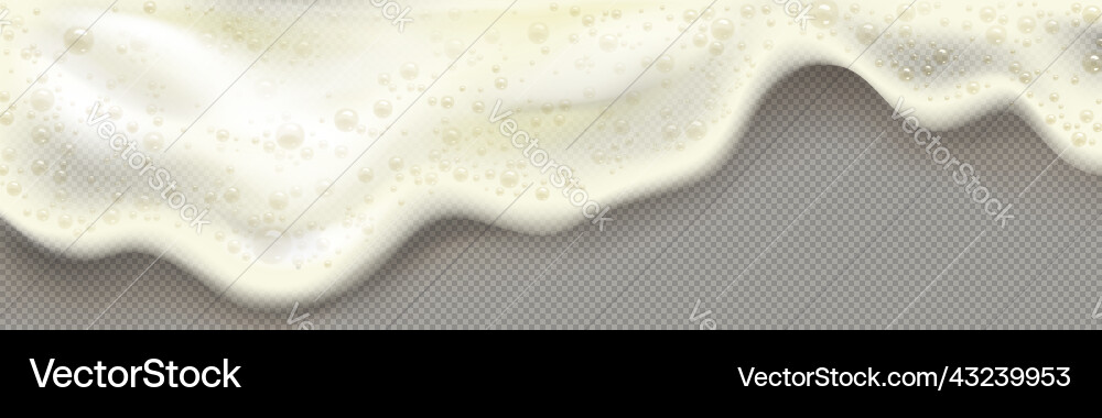 Yellow beer foam or soap suds Royalty Free Vector Image