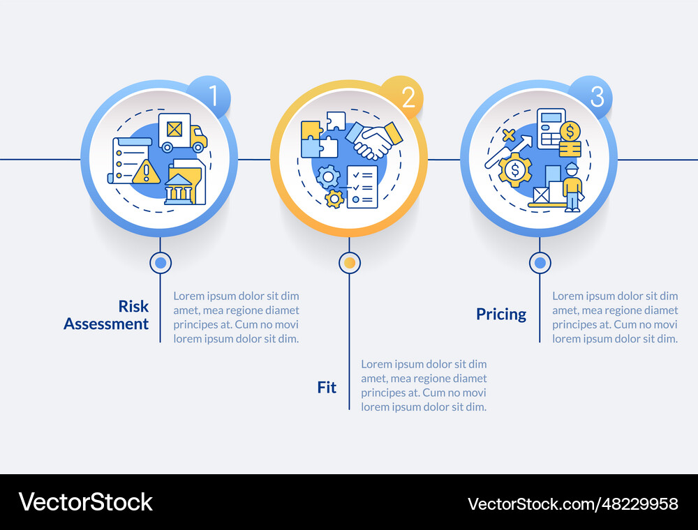 Vendor management layout with line icons concept Vector Image