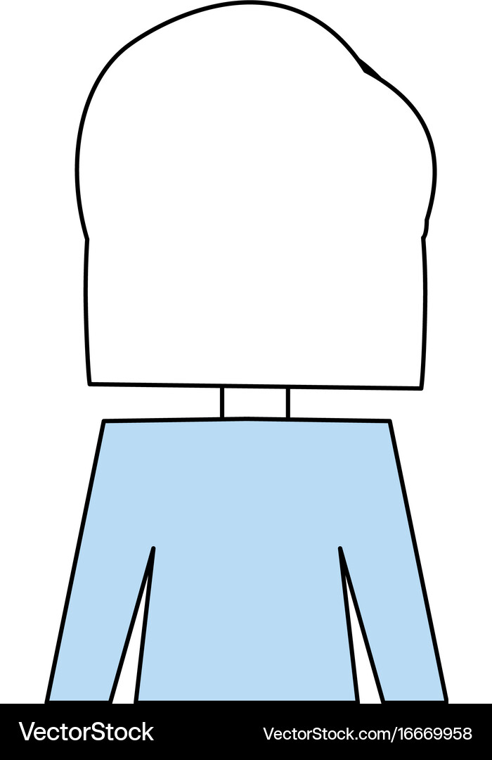 Woman back cartoon Royalty Free Vector Image - VectorStock