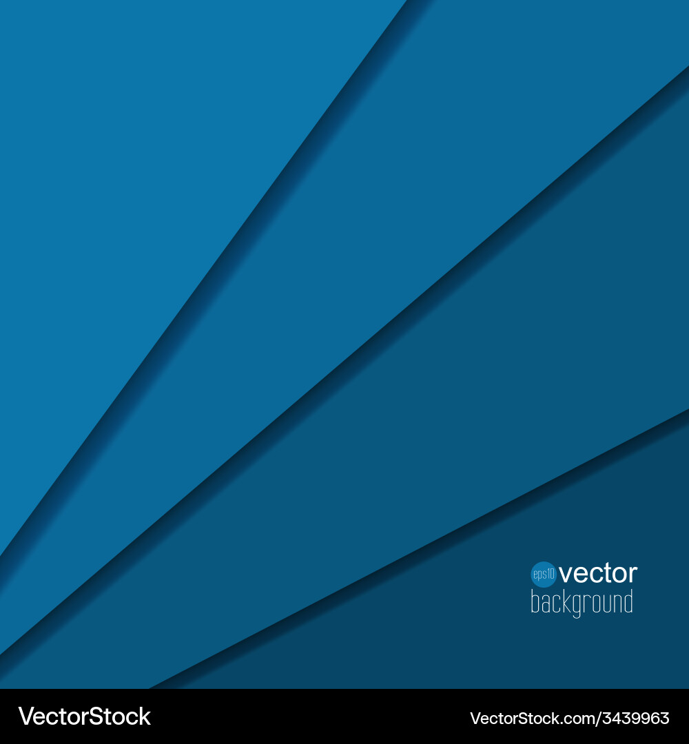 Abstract background of blue paper strips Vector Image