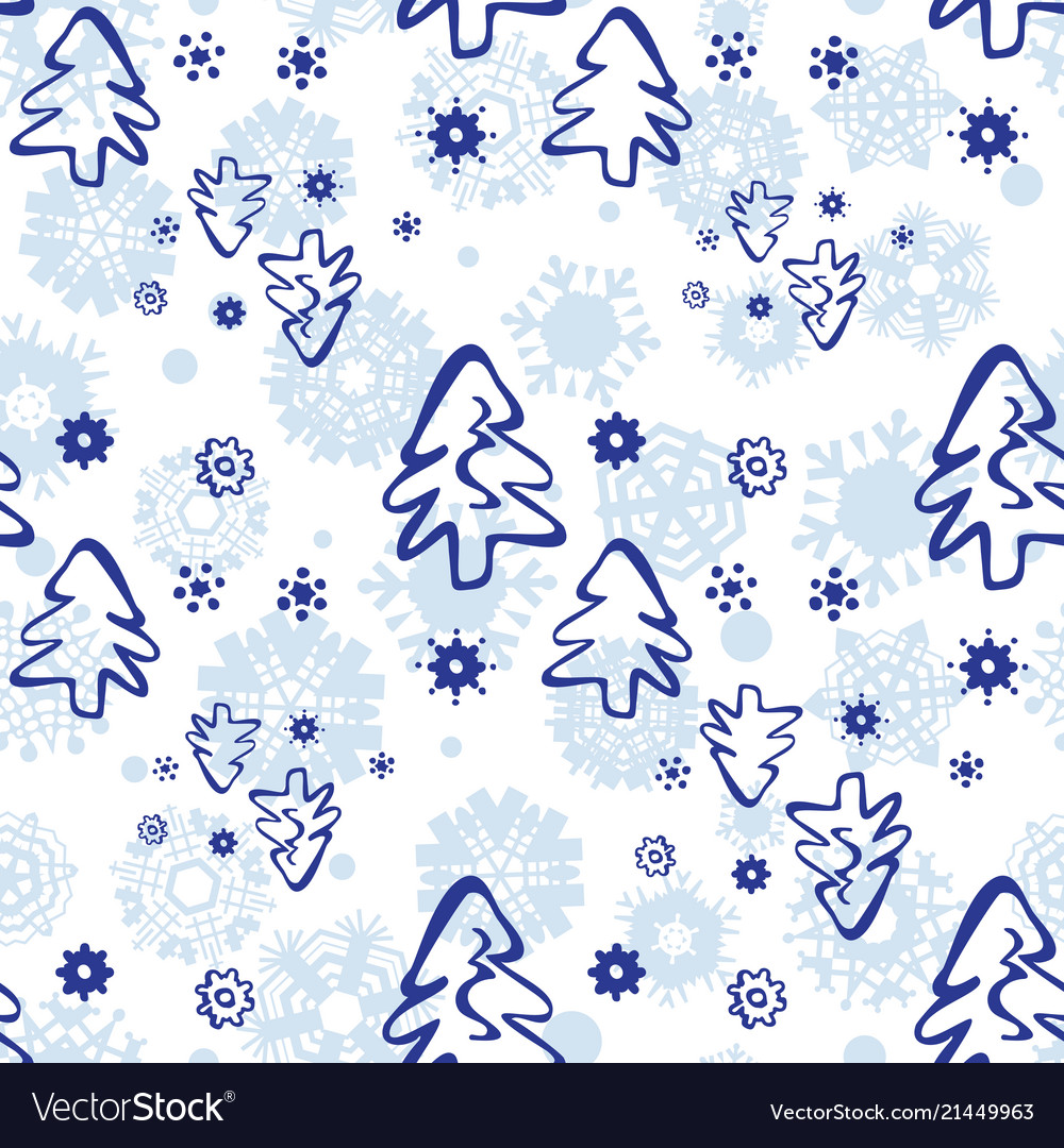 Christmas seamless pattern Royalty Free Vector Image