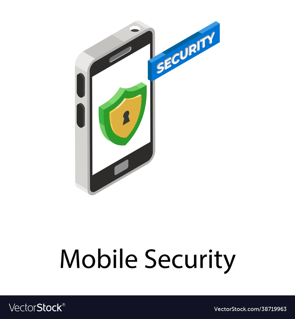 Mobile security Royalty Free Vector Image - VectorStock
