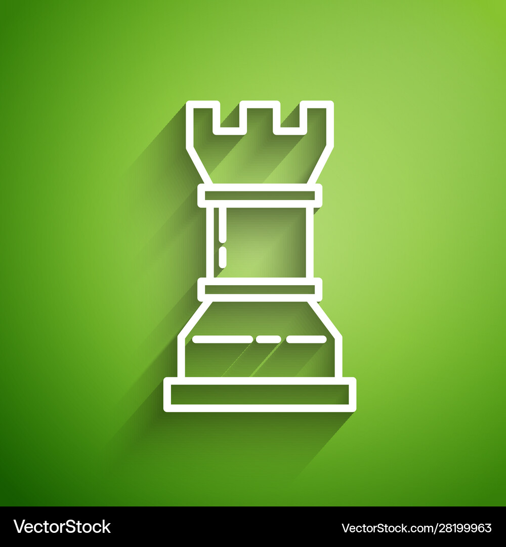 White line business strategy icon isolated Vector Image