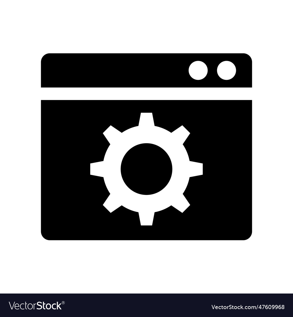 Application setting icon Royalty Free Vector Image
