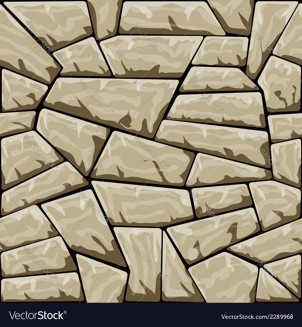 Brown stone seamless pattern Royalty Free Vector Image