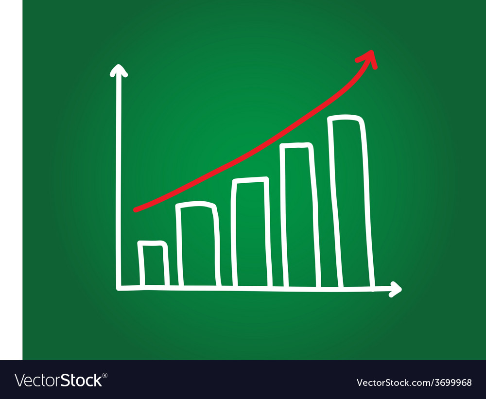 Business graph Royalty Free Vector Image - VectorStock