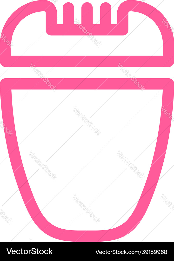 Pink electric razor on a white background Vector Image