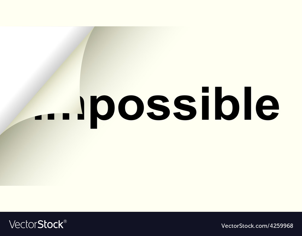 Possible Royalty Free Vector Image - VectorStock