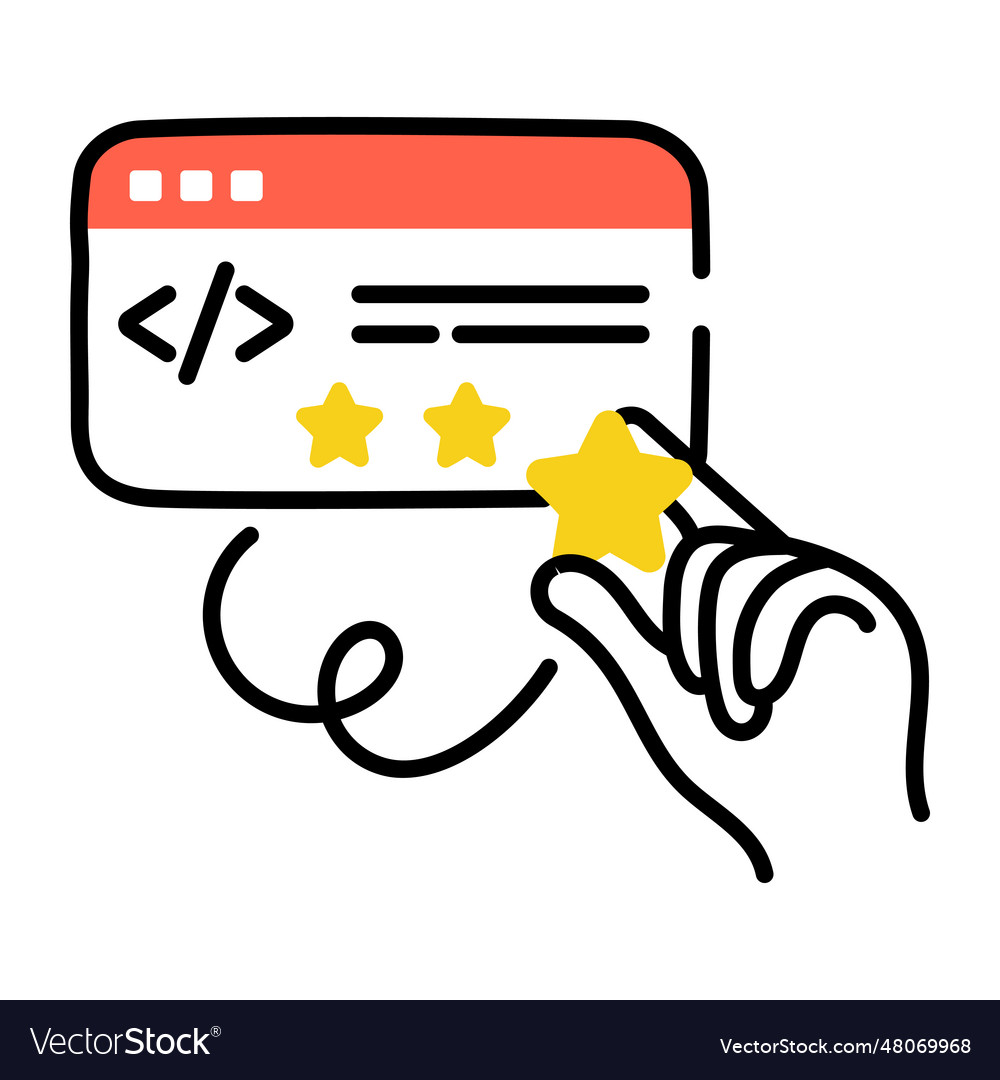 Programming stars Royalty Free Vector Image - VectorStock