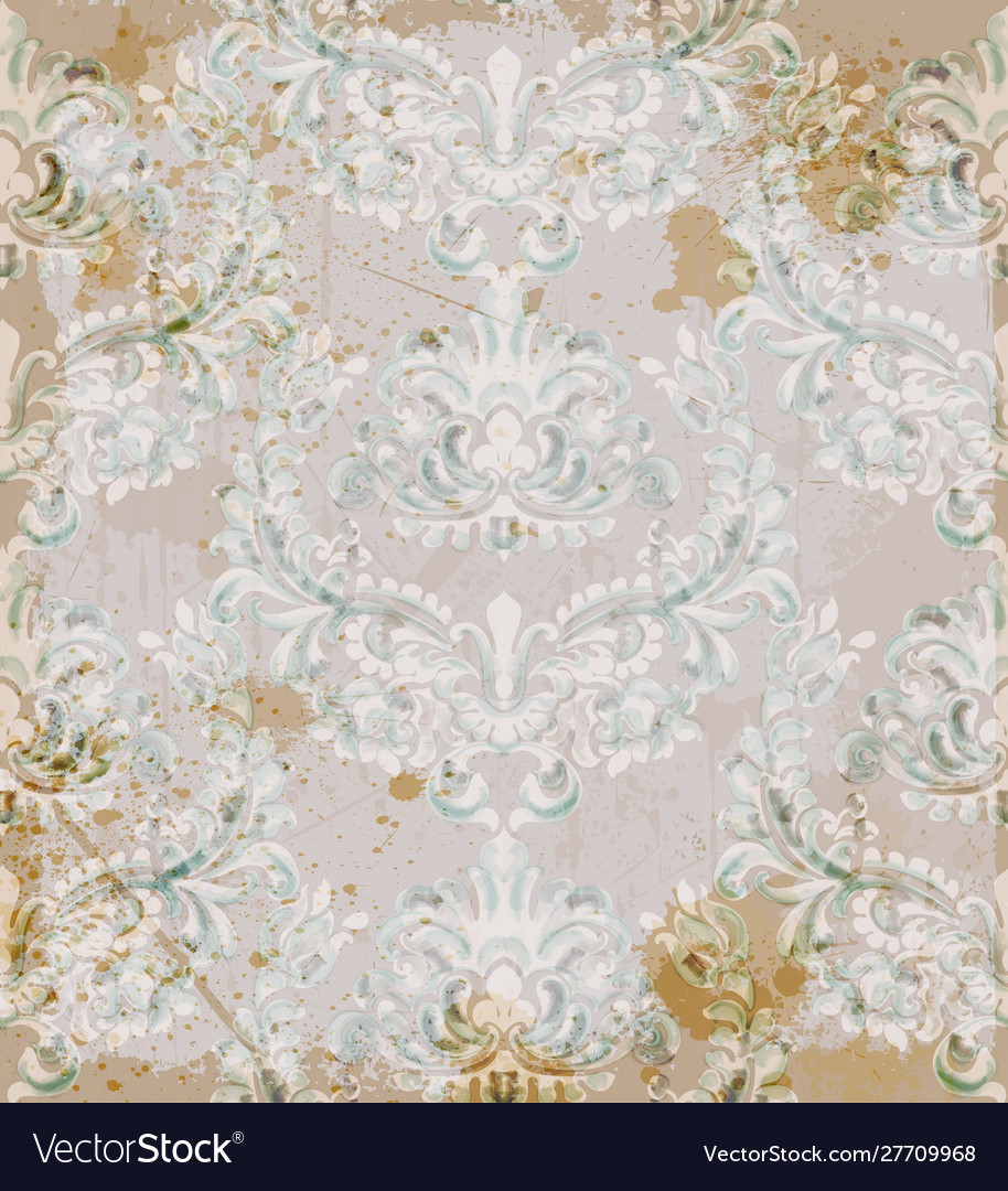 Rococo texture pattern Royalty Free Vector Image
