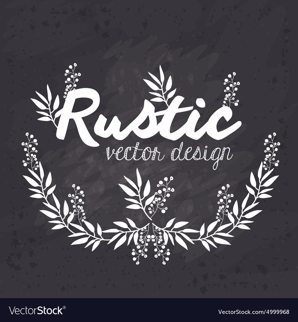 Rustic design Royalty Free Vector Image - VectorStock