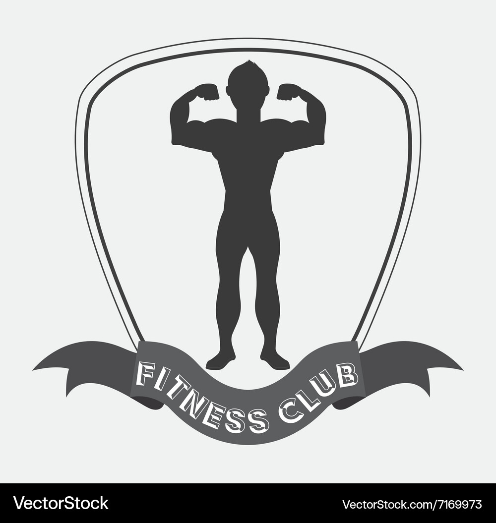 Fitness club design Royalty Free Vector Image - VectorStock