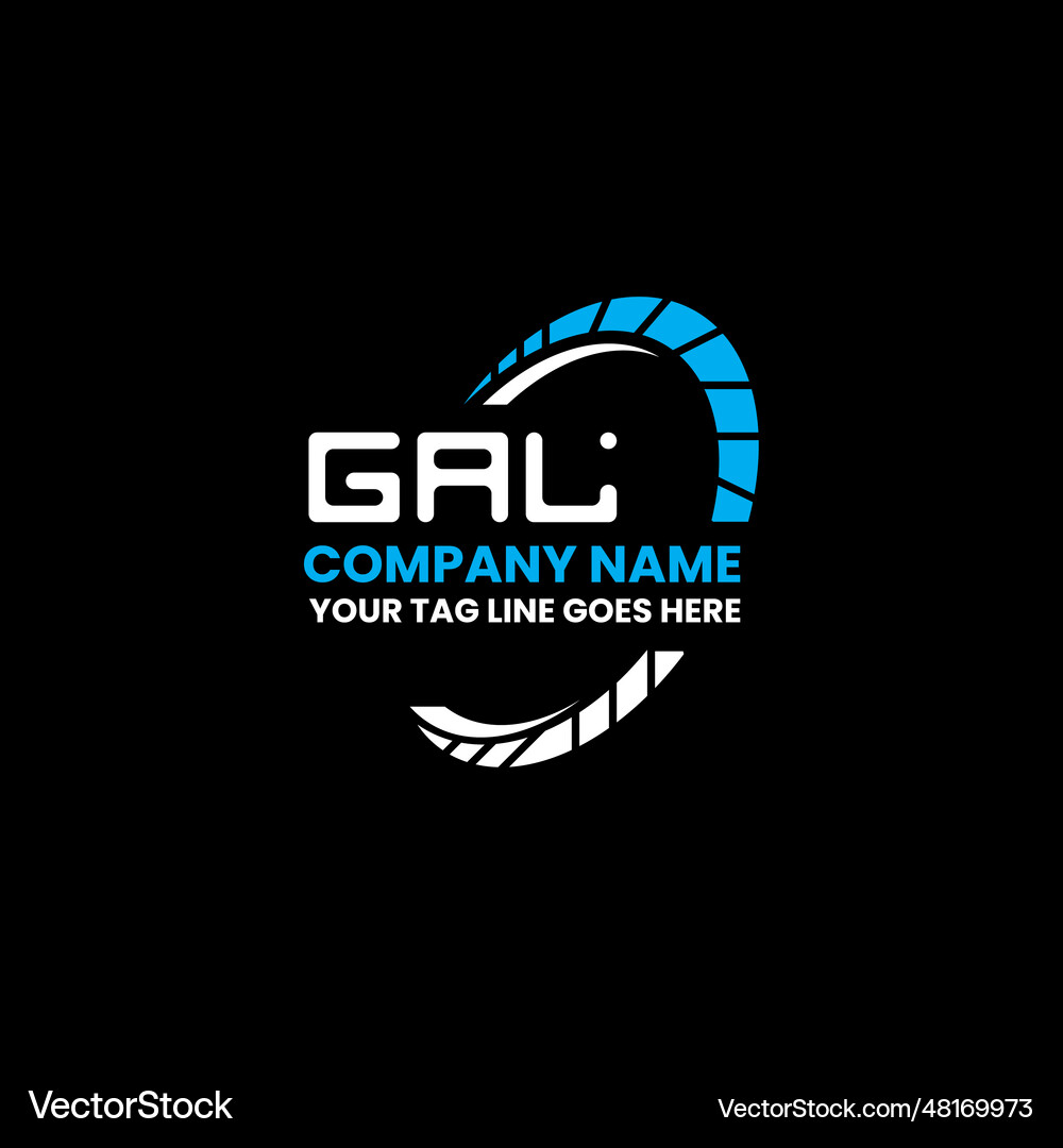 Gal letter logo creative design with graphic gal Vector Image