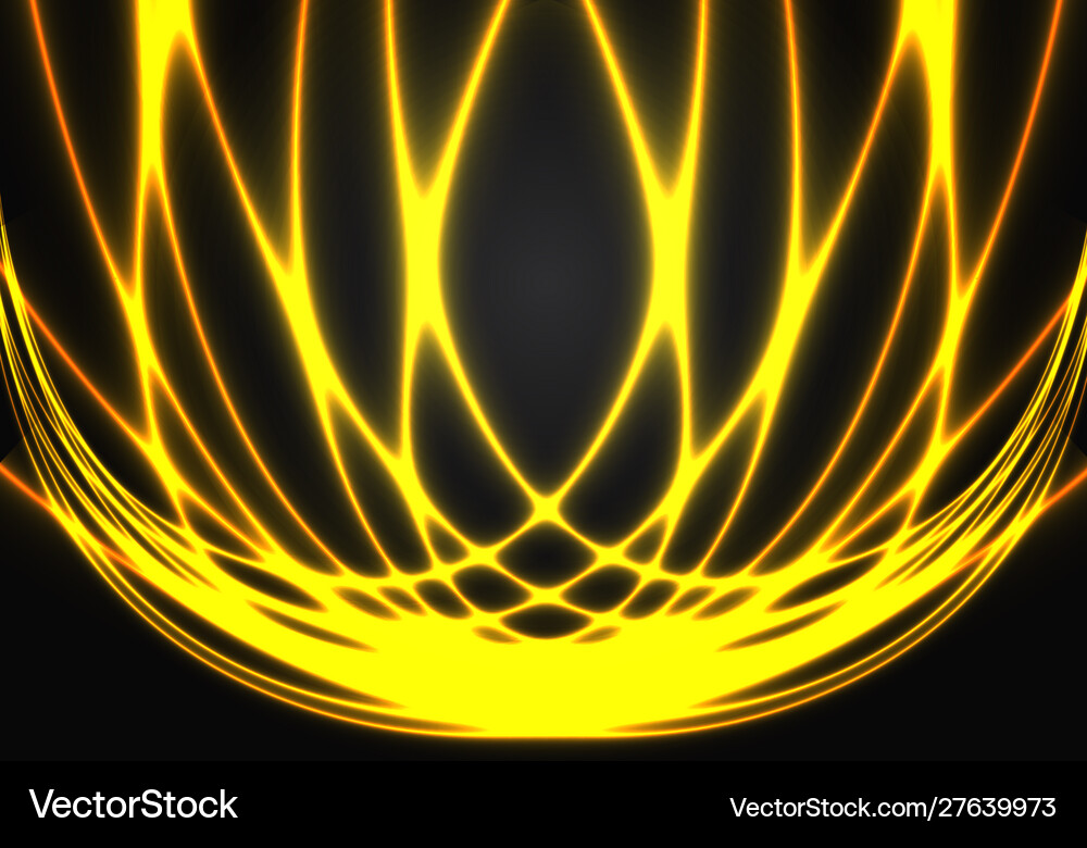 Golden Light Energy Swirl Royalty Free Vector Image