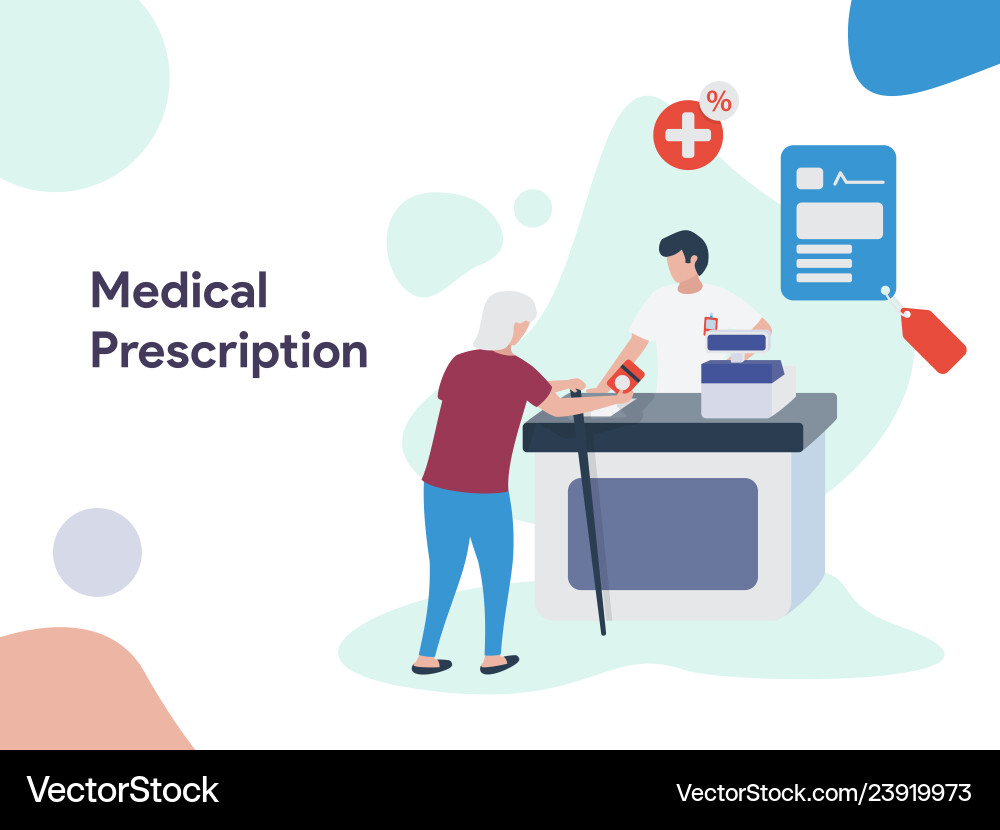 Medical prescription Royalty Free Vector Image