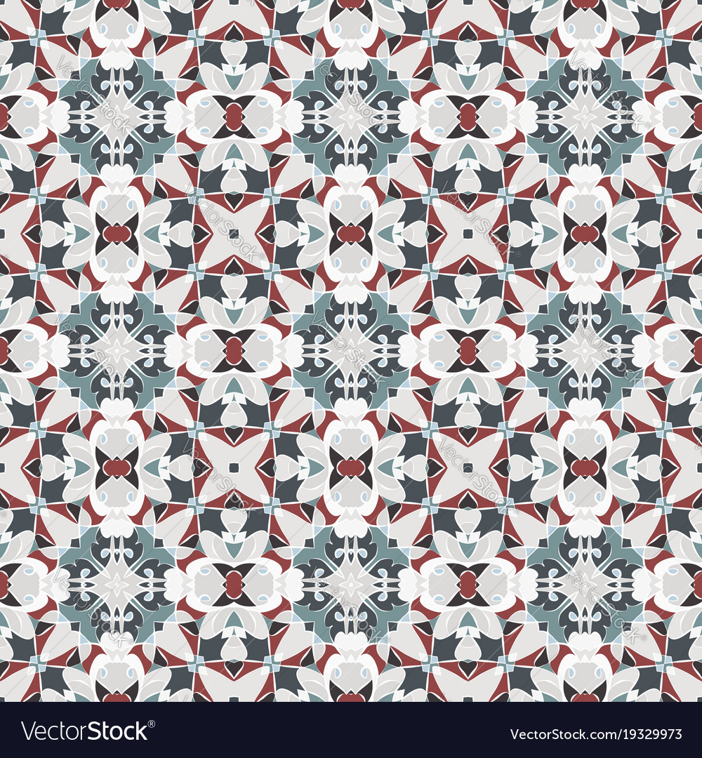 Seamless symmetrical pattern Royalty Free Vector Image