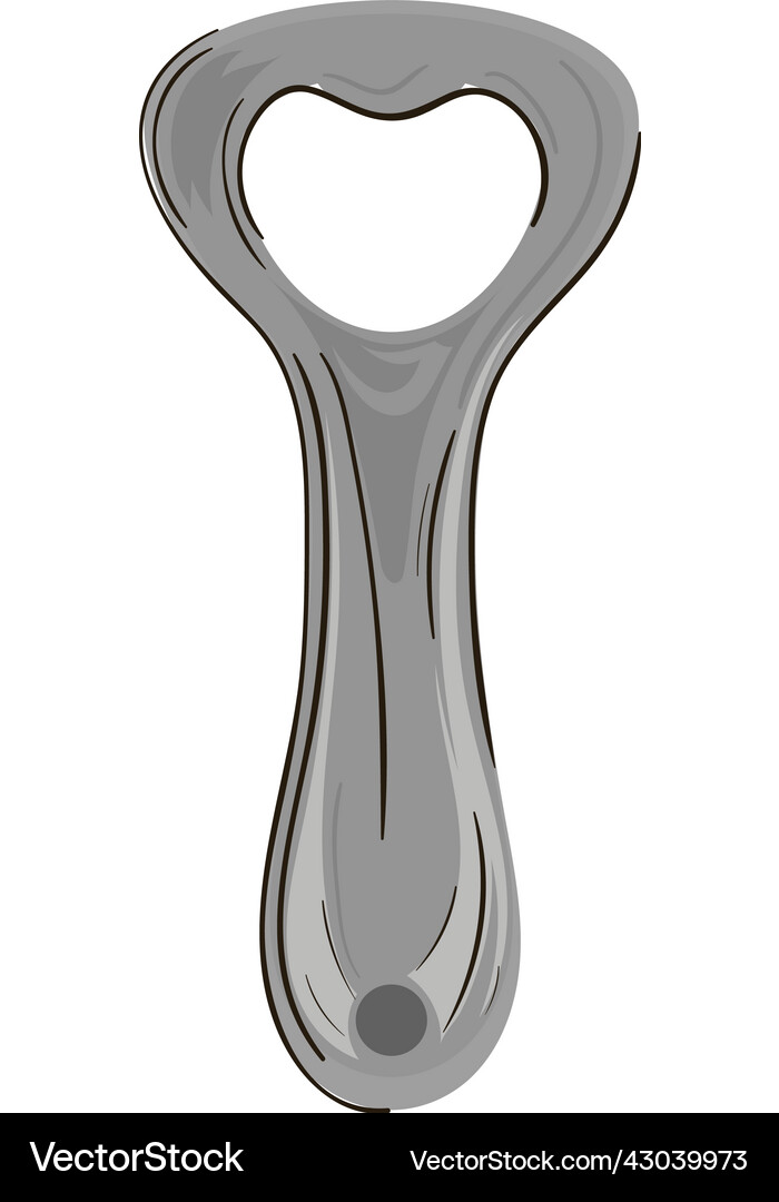 Steel opener bottle Royalty Free Vector Image - VectorStock