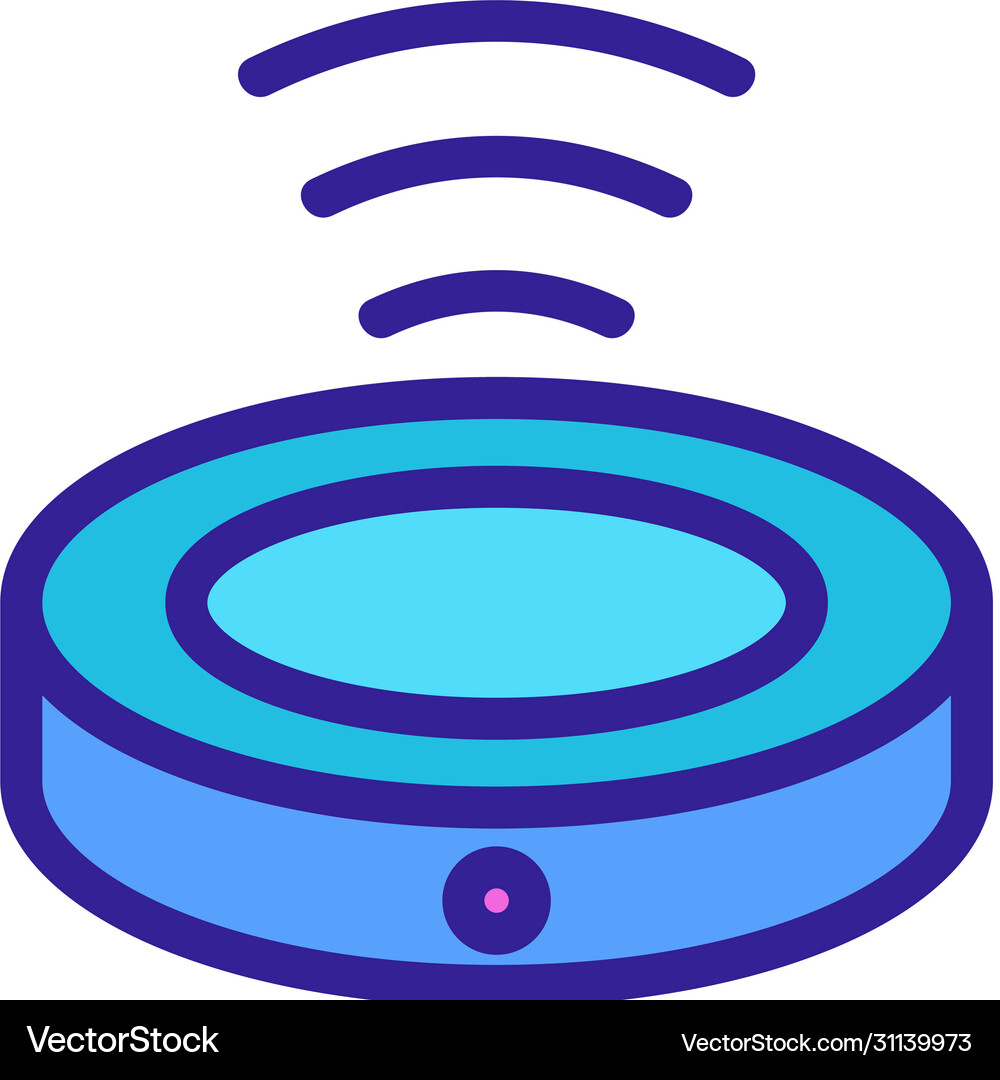 Wai fai distribution device icon outline Vector Image