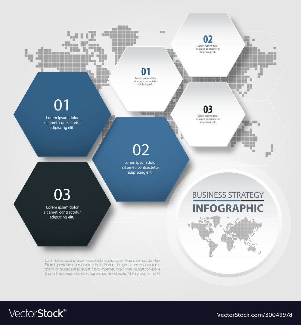 Business infographics design elements template Vector Image