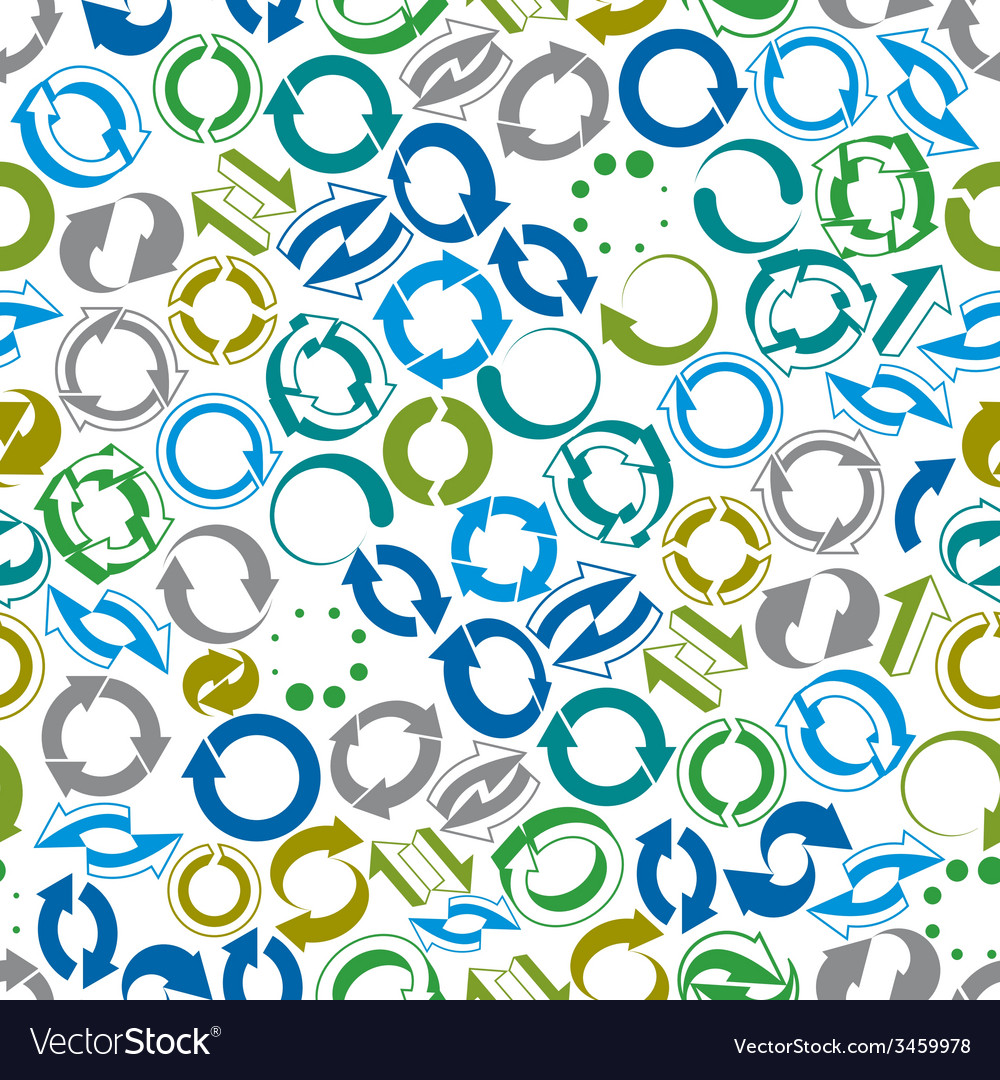 Circle arrow pattern Royalty Free Vector Image