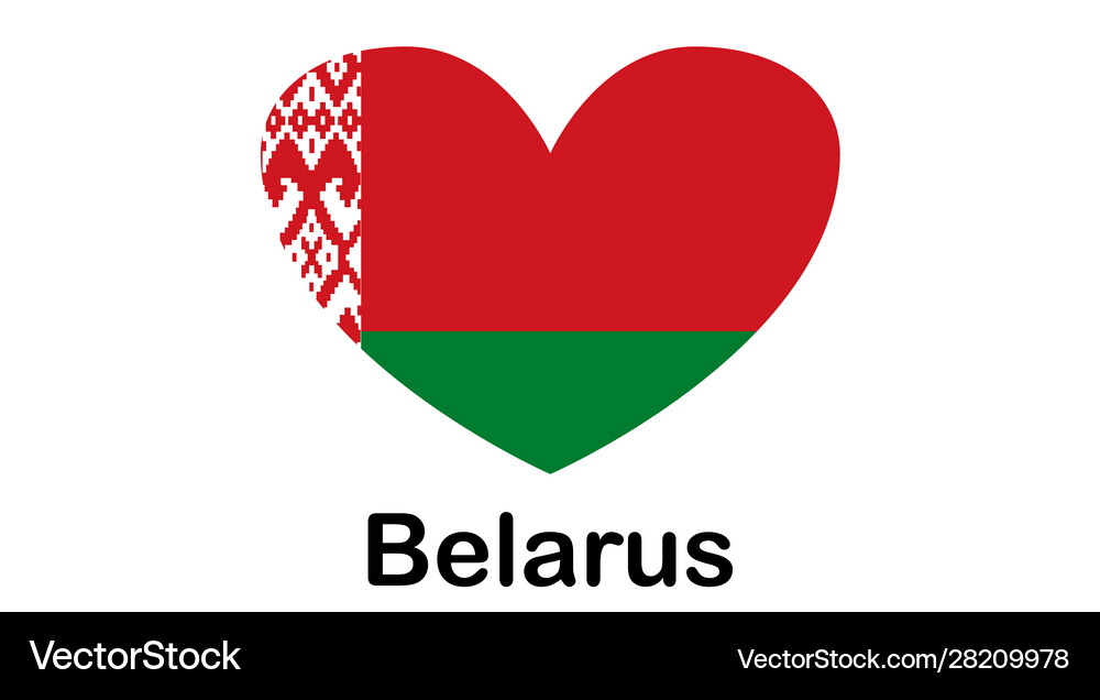 Flag belarus original and simple Royalty Free Vector Image