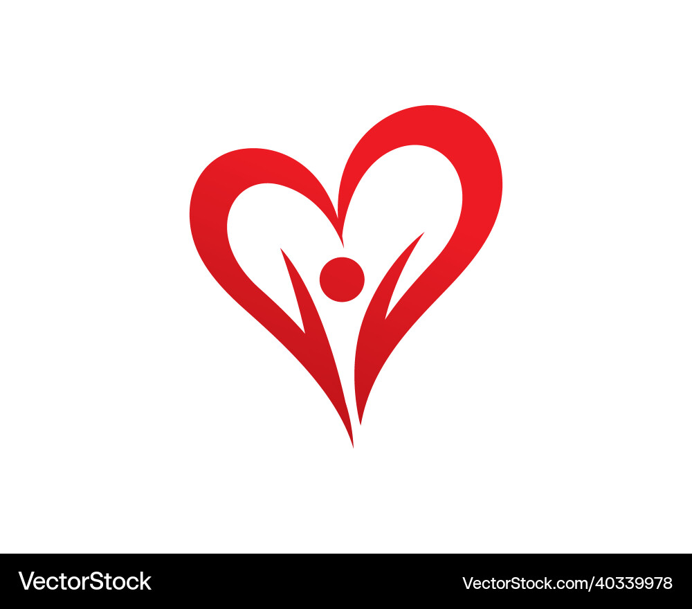 People love logo template design emblem Royalty Free Vector