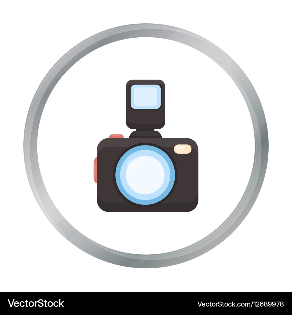 Photo camera icon of for web Royalty Free Vector Image