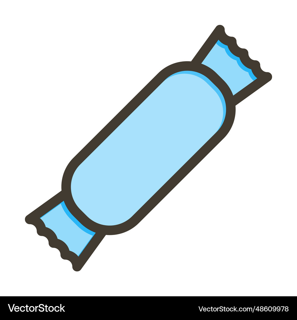 Toffee thick line filled colors for personal Vector Image