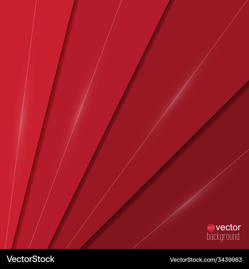 Abstract background of red paper strips Royalty Free Vector
