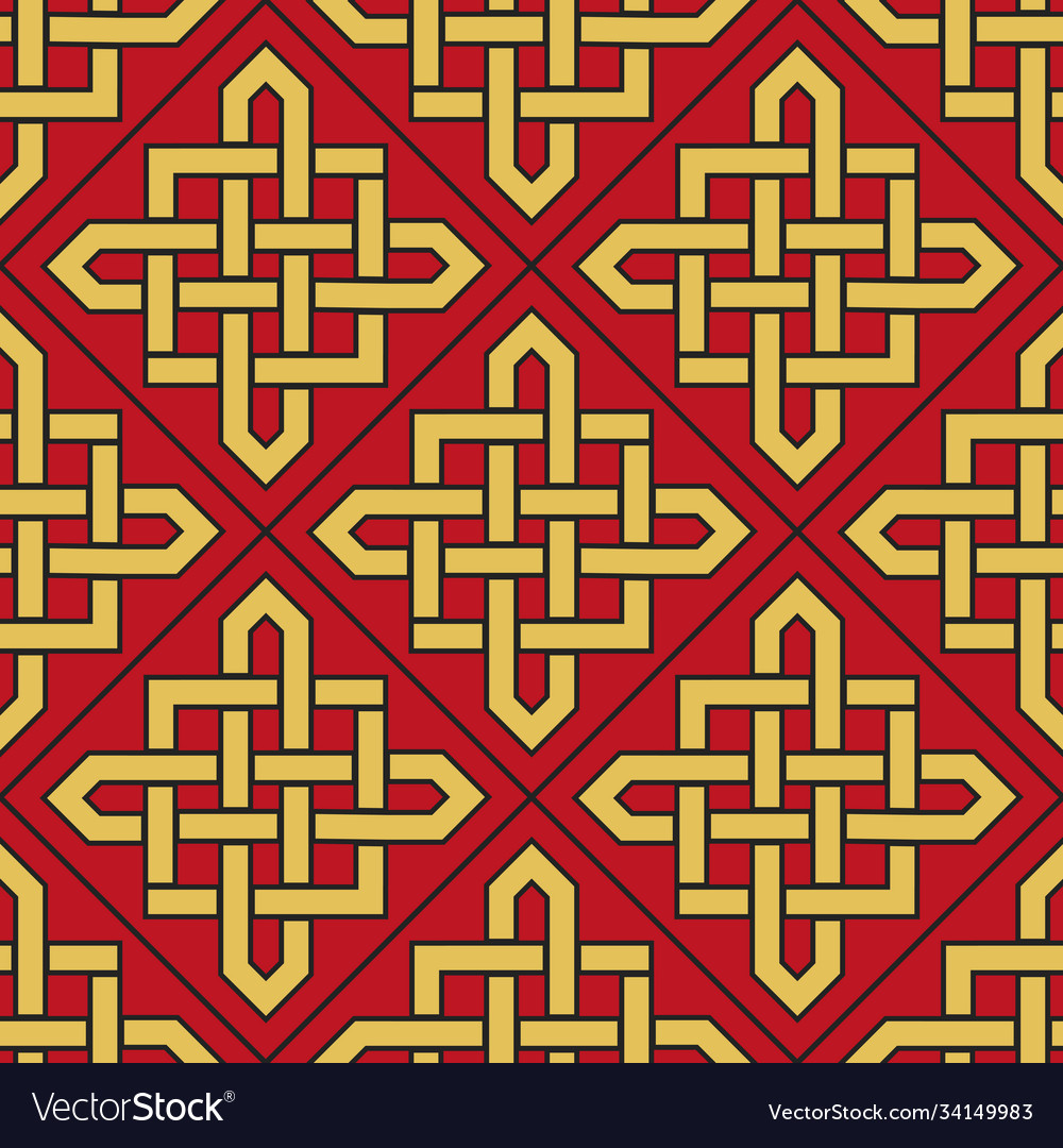 Asian geometric pattern Royalty Free Vector Image
