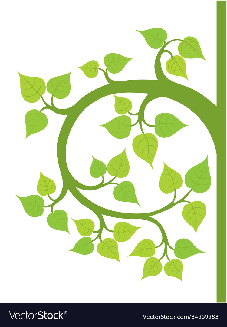 Buddhist tree Royalty Free Vector Image - VectorStock